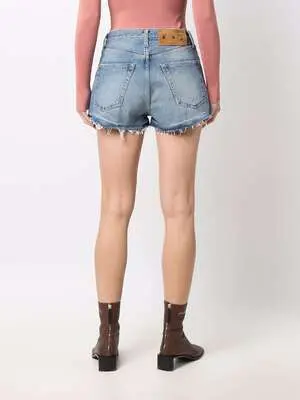 Off-White Logo-print Denim Shorts