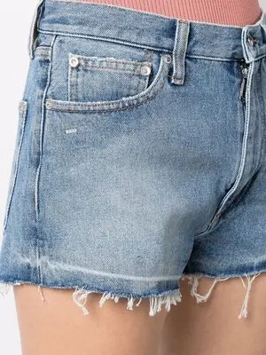 Off-White Logo-print Denim Shorts