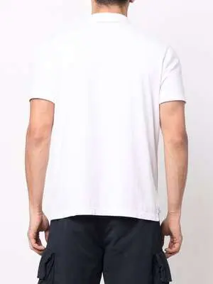JAMES PERSE Short-sleeved Cotton Polo Shirt - White