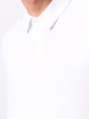 JAMES PERSE Short-sleeved Cotton Polo Shirt - White