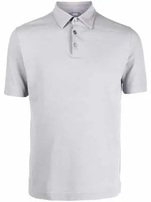 ZANONE Short-sleeved Polo Shirt - Grey