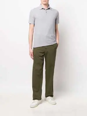 ZANONE Short-sleeved Polo Shirt - Grey