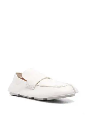 Marsèll Toddone Pebbled-leather Loafers - White