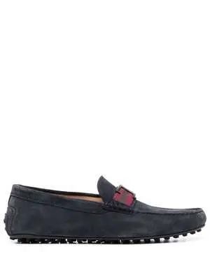 TOD'S T-logo Suede Loafers