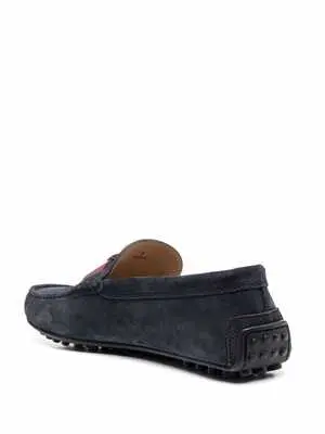 TOD'S T-logo Suede Loafers