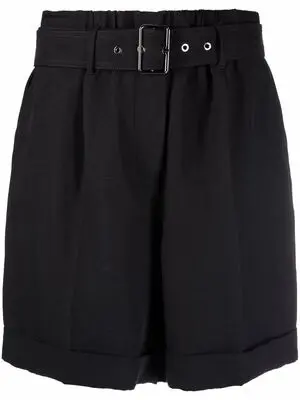 Woolrich Belted Flared Shorts