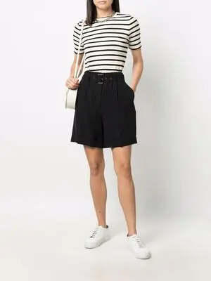Woolrich Belted Flared Shorts
