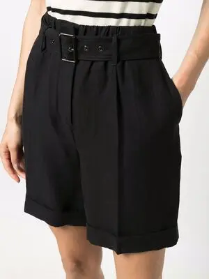 Woolrich Belted Flared Shorts