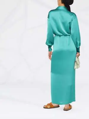 BLANCA VITA Acena Wrap Dress - Green