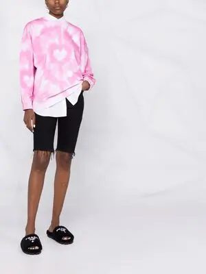 Red Valentino Heart-motif Cotton Sweatshirt