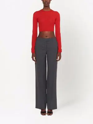 Miu Miu Check-wool Trousers