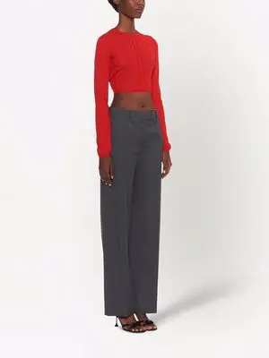 Miu Miu Check-wool Trousers