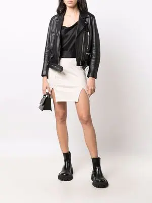 Rick Owens Front-slit Mini Skirt