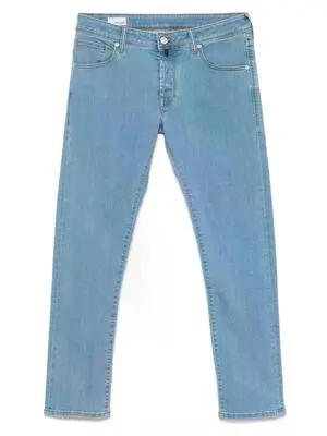 Incotex Stonewashed Slim Cut Jeans - Blue