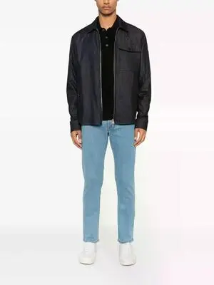 Incotex Stonewashed Slim Cut Jeans - Blue