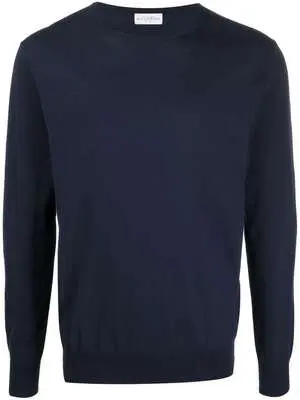 BALLANTYNE Crew-neck Knit Jumper - Blue