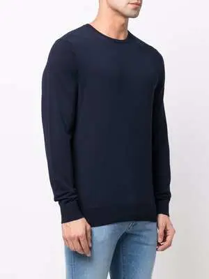 BALLANTYNE Crew-neck Knit Jumper - Blue