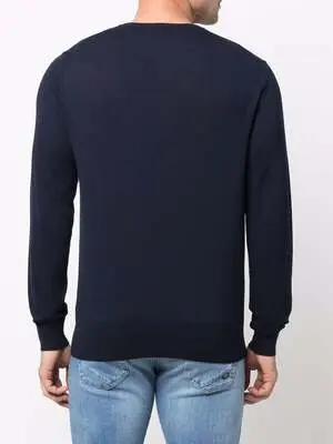 BALLANTYNE Crew-neck Knit Jumper - Blue