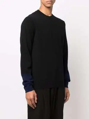 Comme Des Garçons Tonal Wool Jumper - Black