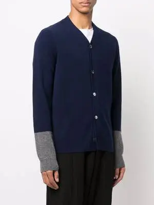 Comme Des Garçons V-neck Wool Cardigan