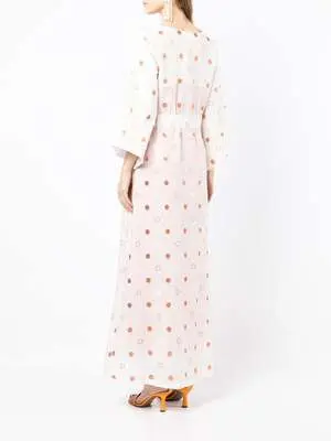 BARUNI Polka-dot Pattern Kaftan