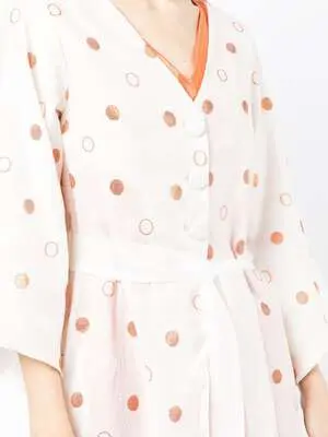BARUNI Polka-dot Pattern Kaftan