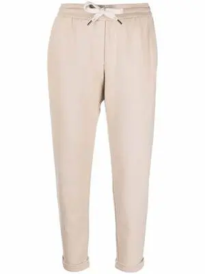 Brunello Cucinelli Cropped Drawstring Track Pants