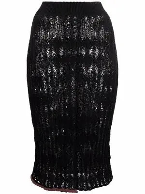 Acne Studios Ladder-knit Skirt