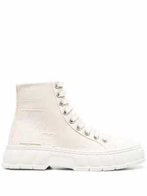 VIRON Patch-detail High-top Sneakers - Neutrals