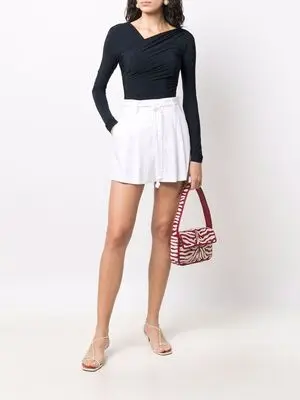 Red Valentino Rope Belted Tailored Shorts