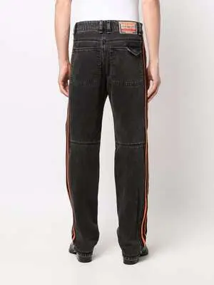 DIESEL® Straight-leg Biker Trousers