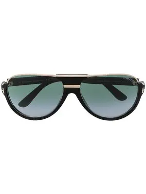TOM FORD Pilot-frame Sunglasses - Black