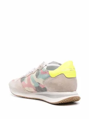 Philippe Model Trpx Camouflage-print Sneakers - Neutrals