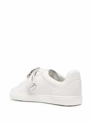 STUART WEITZMAN Crystal-embellished Low-top Sneakers