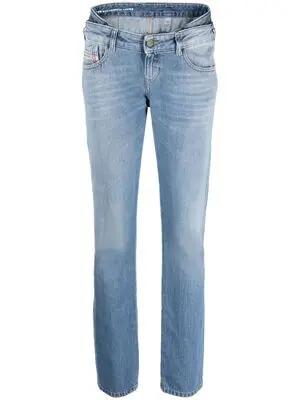 DIESEL® Straight-leg Low-rise Jeans - Blue