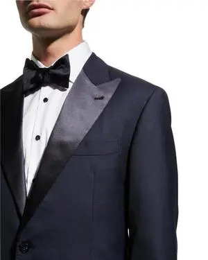 Brunello Cucinelli Apos;s Solid Peak-lapel Tuxedo - Navy