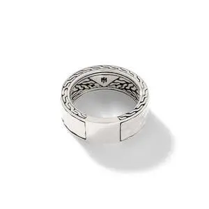 John Hardy Carved Chain Palu Band Ring