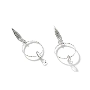 John Hardy Carved Chain Palu Drop Earrings
