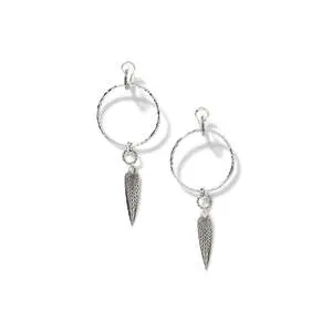 John Hardy Carved Chain Palu Drop Earrings