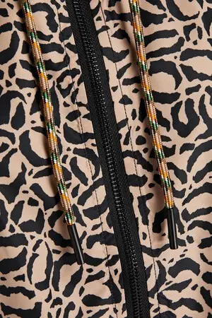 The Upside Lila Leopardprint Shell Hooded Jacket