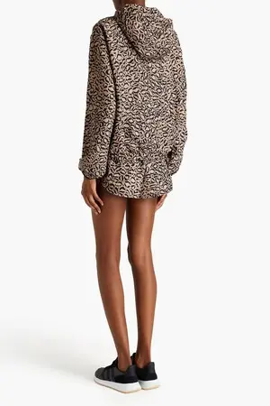 The Upside Lila Leopardprint Shell Hooded Jacket