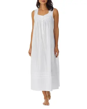 Eileen West Ballet Sleeveless Nightgown - White