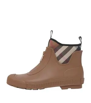 Burberry Check-panel Rain Boots