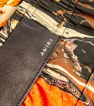 Amiri Paint Splatter Swim Shorts