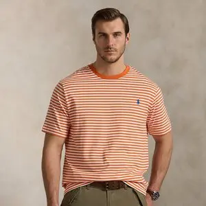 Ralph Lauren Striped Jersey T-shirt Kona Orange