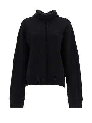 JIL SANDER JIL SANDER TURTLENECK SWEATER - Black