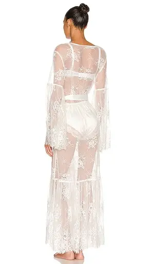 HOMEBODII Georgina Long Lace Robe