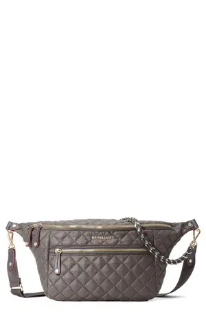 Mz Wallace MZ Wallace Crossbody Belt Bag Medium Grey