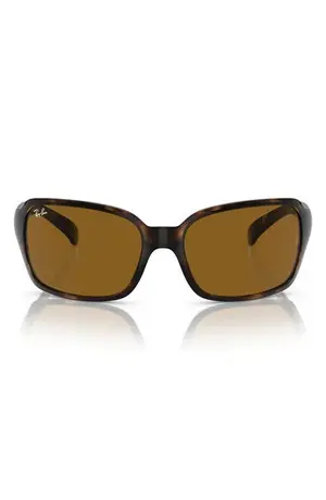 Ray-ban 60mm Square Sunglasses - Brown