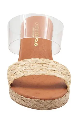 Andre Assous Espadrille Wedge Sandals - Beige